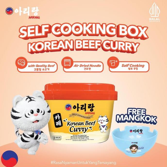 Jual Arirang Self Cooking Box Korean Beef Curry + Mangkok | Shopee ...