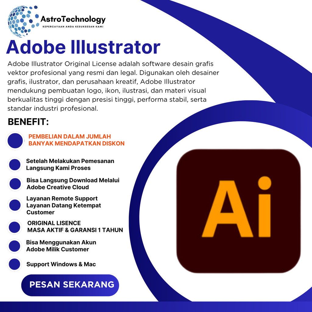 Jual Adobe Illustrator Subscription 1 Tahun Bergaransi | Shopee Indonesia