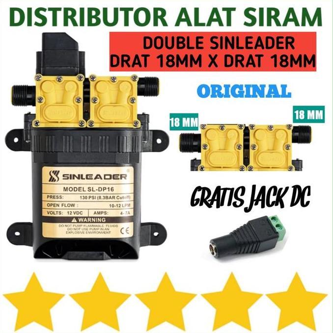 Jual Pompa Dc 12V Double Pump 12L/M Dc Cuci Motor Steam Misting Jet ...