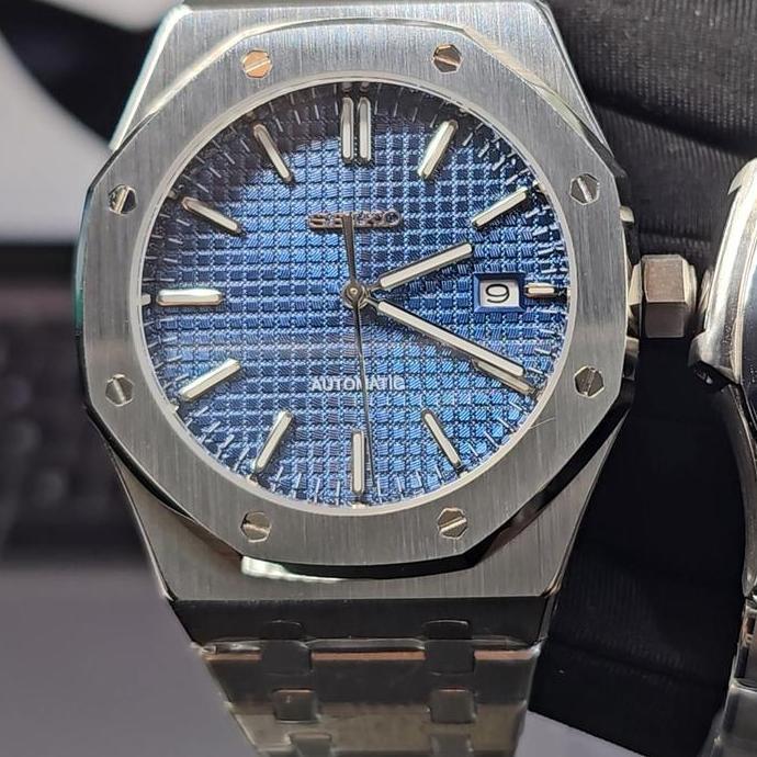 Jual Seiko AP Royal Oak Mod Blue | Shopee Indonesia