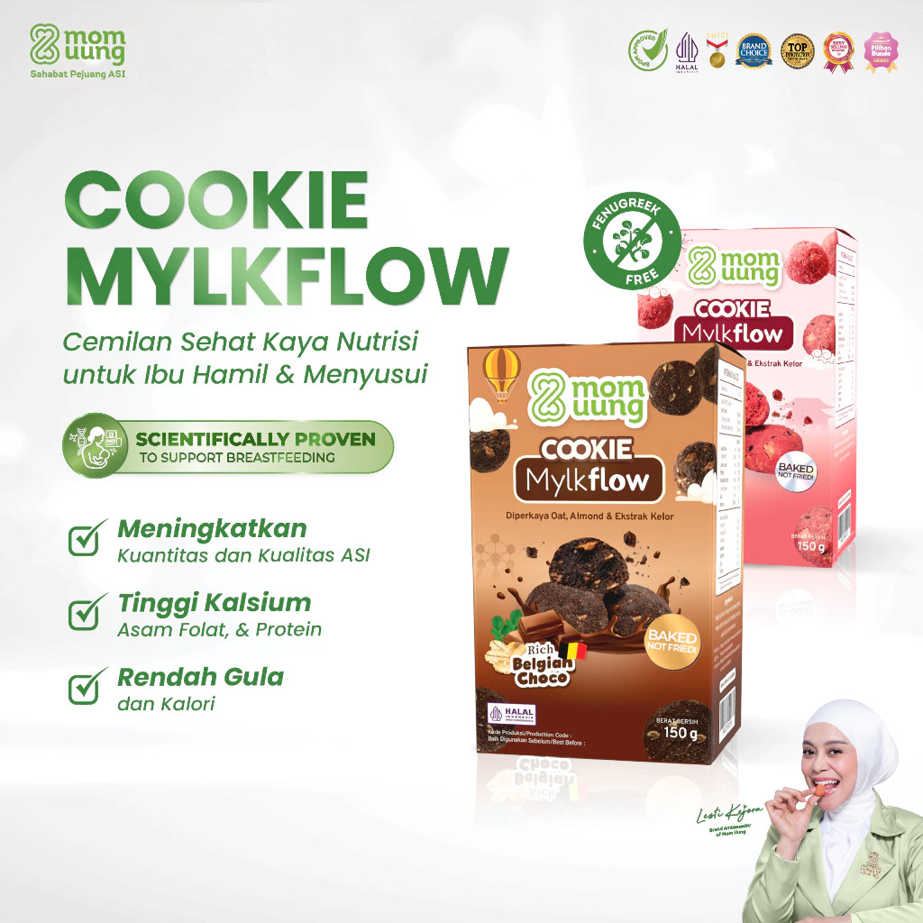 Jual Mom Uung Cookies MylkFlow 150gr - Kue Kukis Pelancar Asi Ibu ...