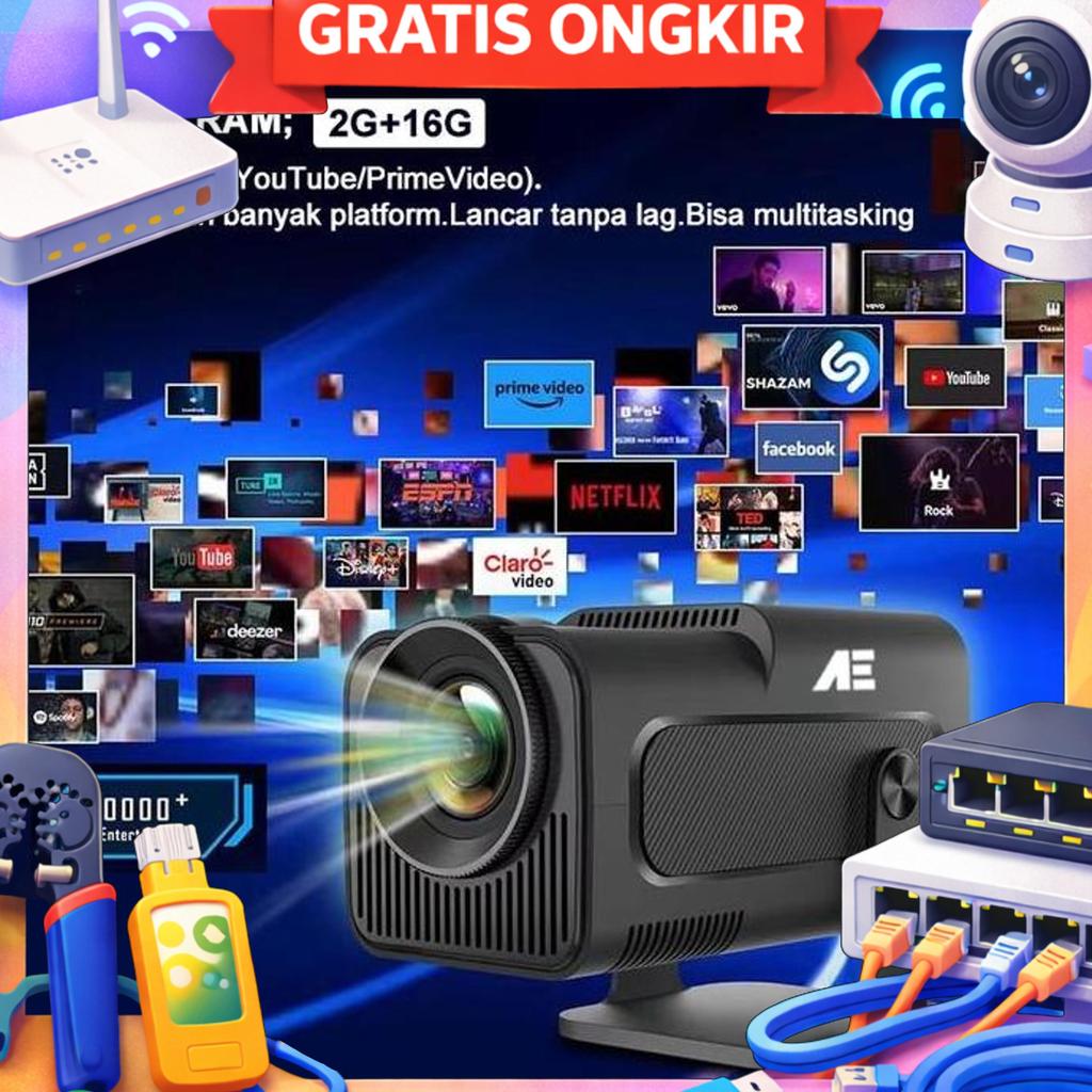Jual Ae Smart Proyektor Android 4K Full Hd Android 13.0 Infocus ...