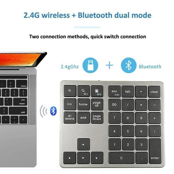 Jual Keypad Numeric Angka Keyboard Kalkulator Numpad Wireless 2.4GHz ...