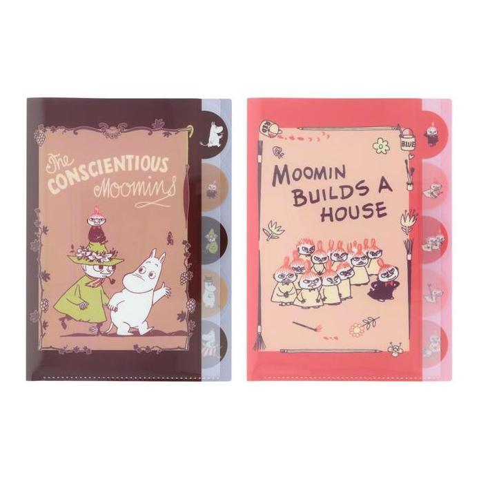 Jual Index File A4 5P Moomin x Chocolate New Life File Holder Map ...