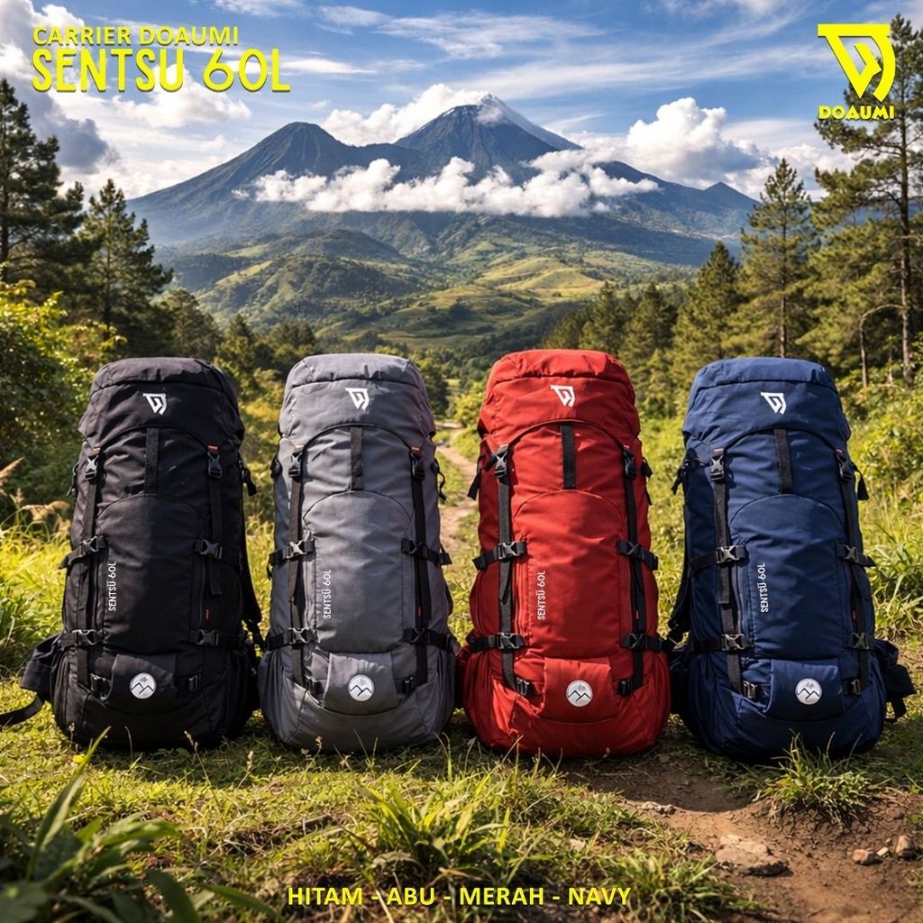 Jual TAS RANSEL CARRIER GUNUNG 60 LITER 45L DOAUMI SENTSU PLUS ...
