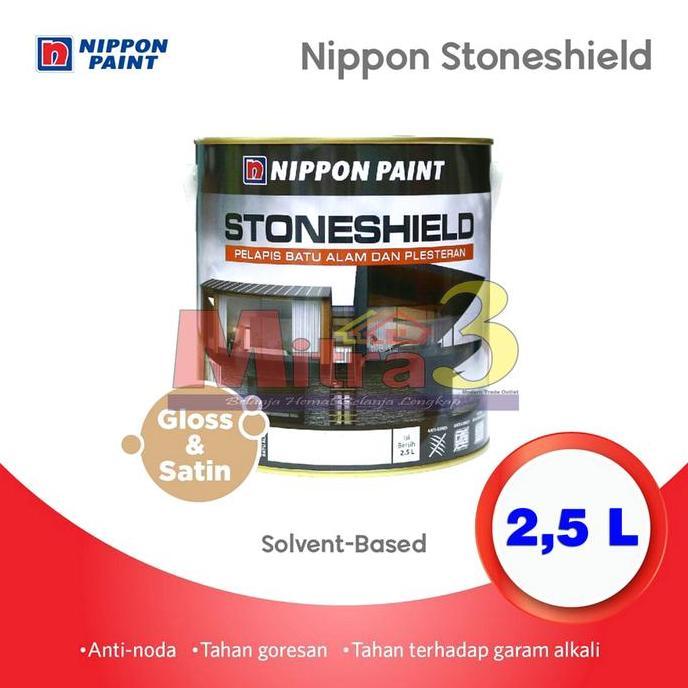 Jual ] Cat Pelapis Dinding Batu Alam STONESHIELD 2.5L Nippon Paint 2,5 ...