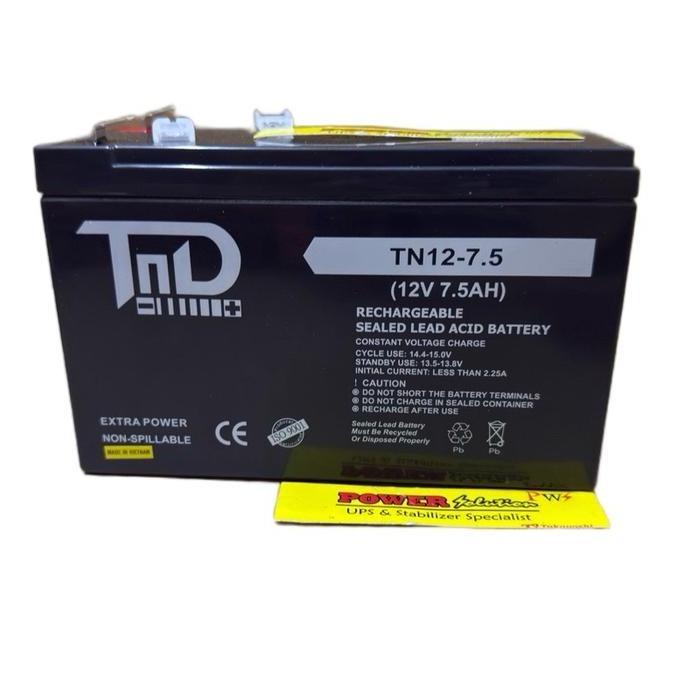 Jual Aki / Baterai Kering Batre UPS 12v 7Ah 7.2Ah 7.5Ah Battery TND ...