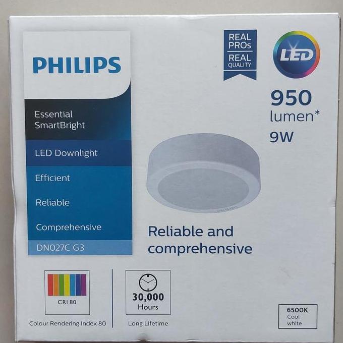 Jual HARGA DISC - Downlight Outbow PHILIPS LED DN027C 6 Inch 9 Watt ...