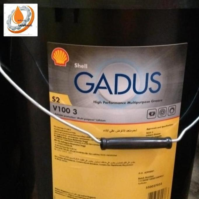 Jual Shell Gadus S2 V100 3 (shell avania RL 3) Grease Original Pail 18 ...