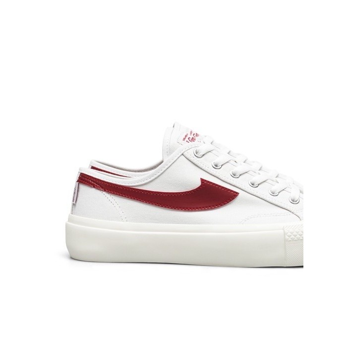 Jual Sepatu Compass Gazelle Low White Red Kasual Sneakers Putih Pria ...