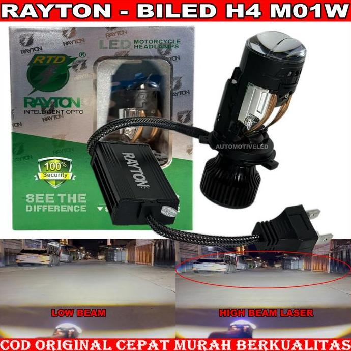 Jual RAYTON - ORIGINAL MINI LED PROJECTOR H4 M01W RTD RAYTON BLUELENS ...