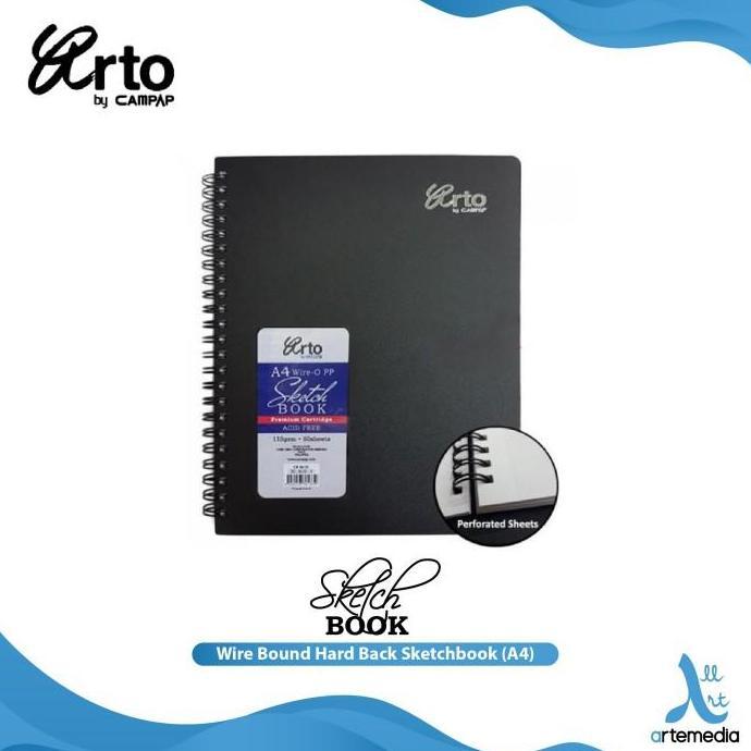 Jual Buku Sketsa Arto A4 Wire Bound Hard Back Sketchbook | Shopee Indonesia