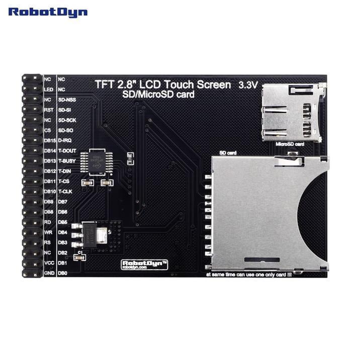 Jual Tft 2.8" Lcd Touch Screen Module With Sd And Microsd Card For ...