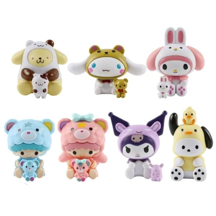 Jual Figure Sanrio karakter Hugging Buddy Series set 7pcs | Shopee ...