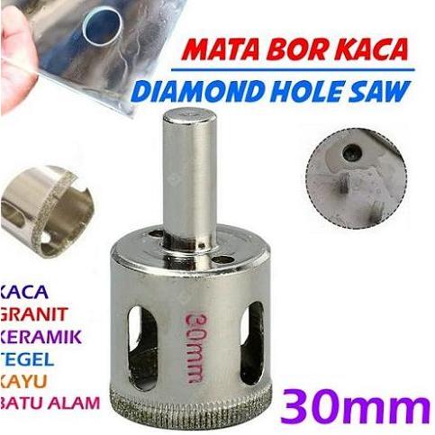 Jual DIAMOND GLASS HOLESAW 30MM MATA BOR KACA HOLE SAW GRANIT KERAMIK ...