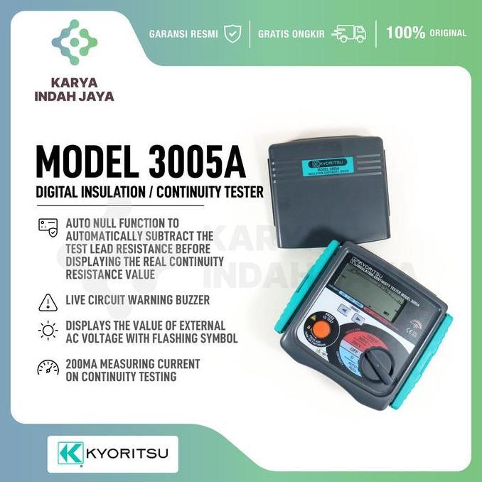 Jual Insulation Tester Kyoritsu 3005A | Shopee Indonesia
