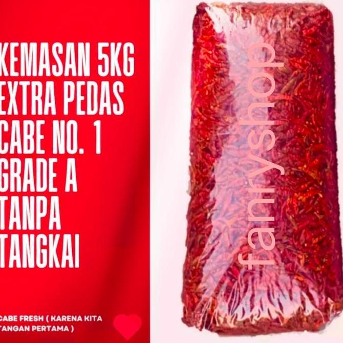 Jual Cabe Rawit Kering japlak Teja Kemasan 5 kg Cabai Rempah Pedas ...