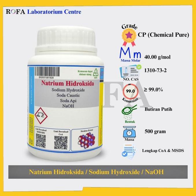 Jual Plnt- Natrium Hidroksida / Sodium Hydroxide / Naoh Cp Butiran 99% ...