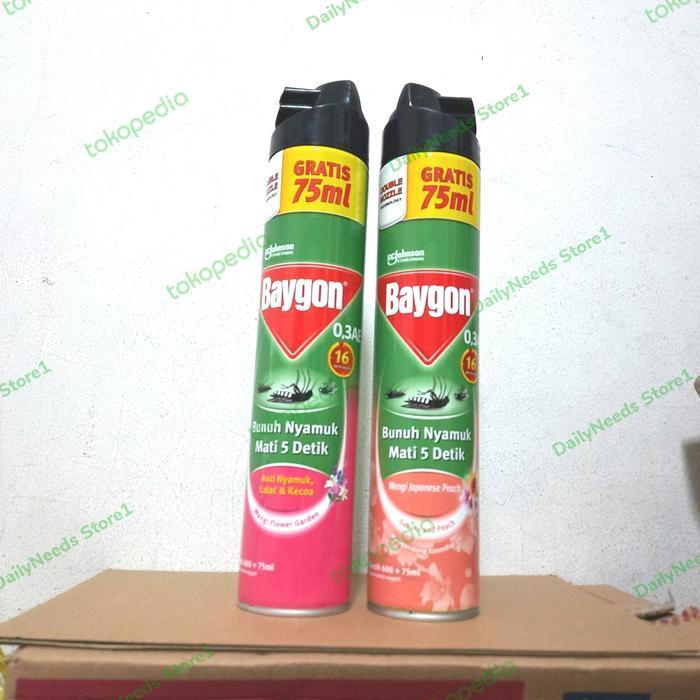 Jual baygon flower garden 600 ml semprot double nozzle | Shopee Indonesia