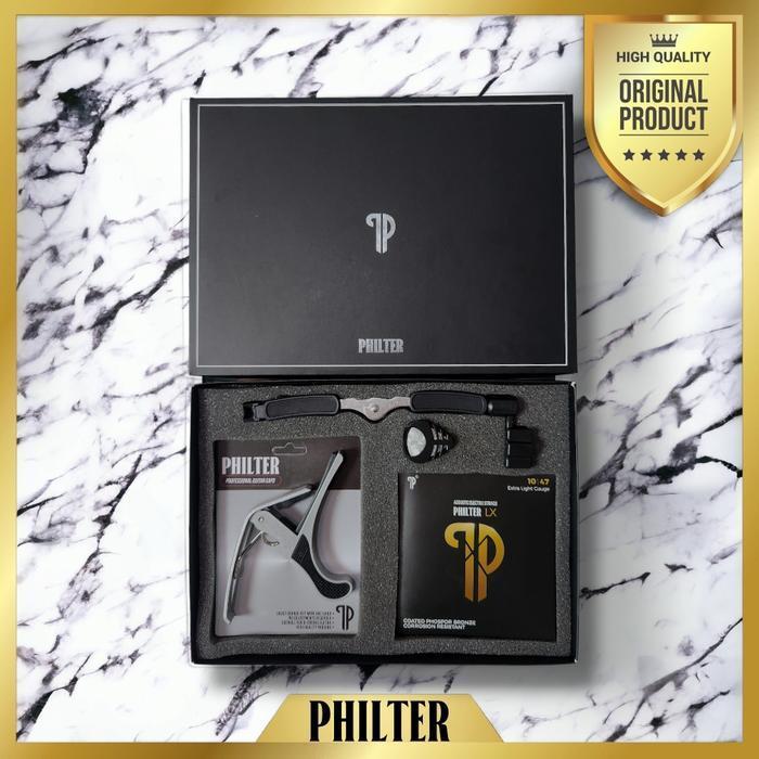 Jual Bundling Gift Box Set Senar Gitar Philter Akustik Elektrik Klasik ...