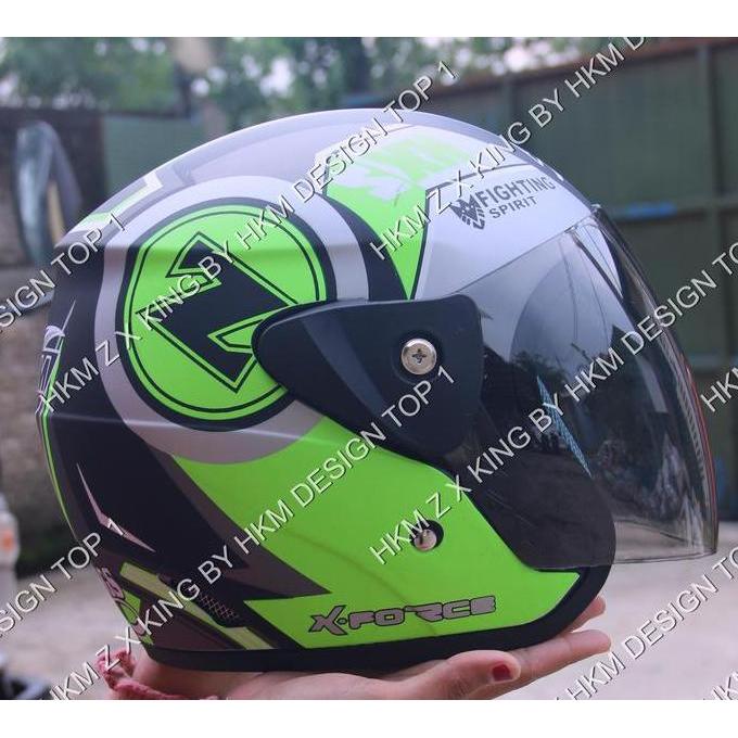 Jual Tahan Lama Helm Evo Motif Kekinian Hkm Z X-Kings Force Dewasa Full ...