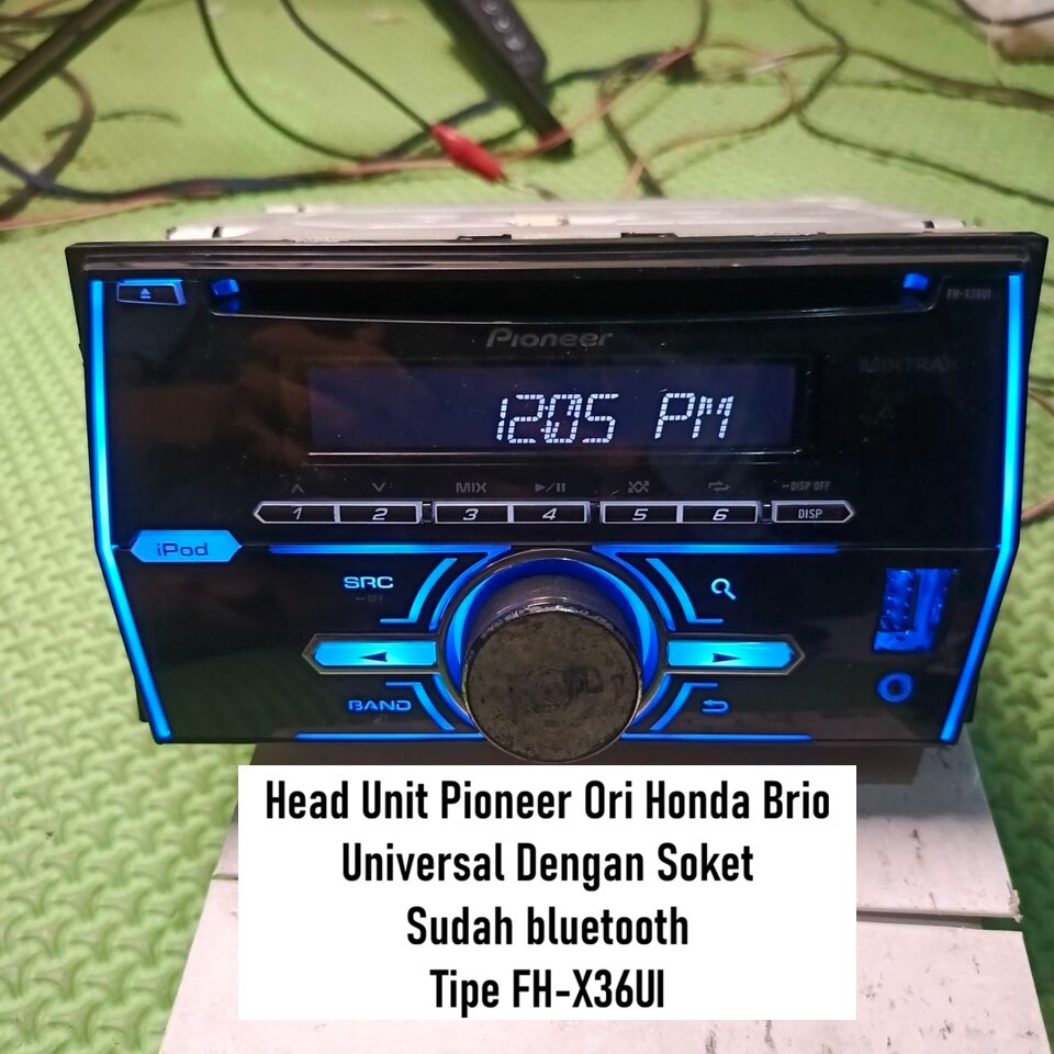 Jual Head Unit Pioneer Honda Brio Tipe FH-X36UI Dengan Soket | Sudah ...