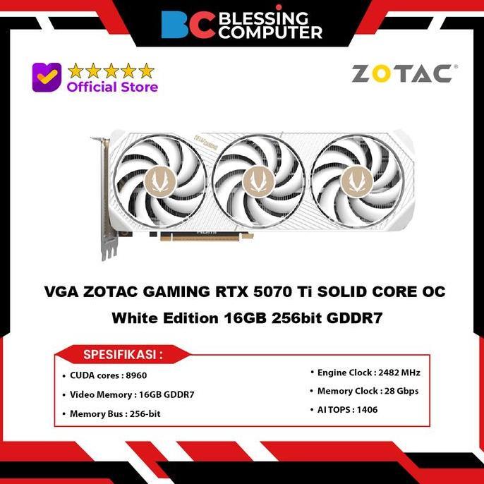 Jual Terlaris Vga Zotac Gaming Rtx 5070 Ti Solid Core Oc White Edition ...