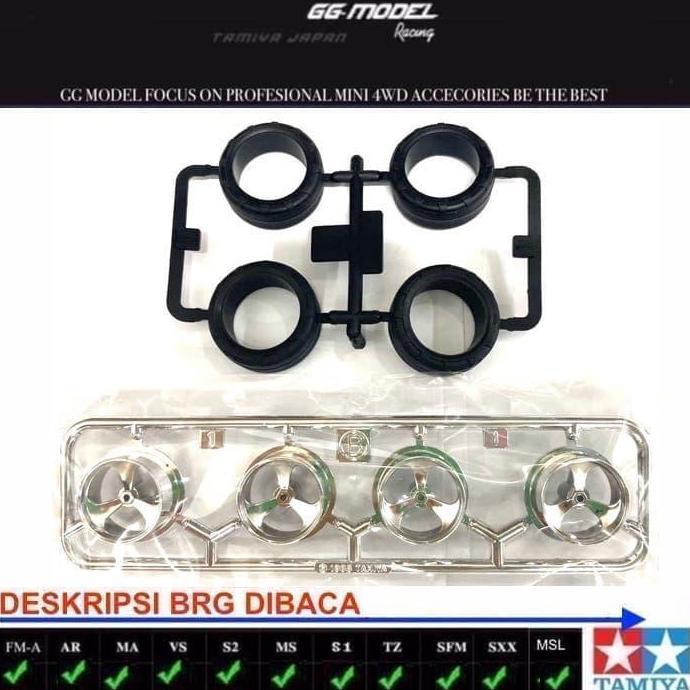 Jual TAMIYA 95550 PELEK 3 SPOKE SILVER PLATED BAN SUPER HARD | Shopee ...