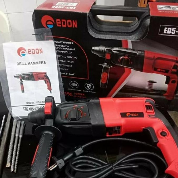 Jual MESIN BOR BETON ROTARY HAMMER EDON ED5-2680 | Shopee Indonesia
