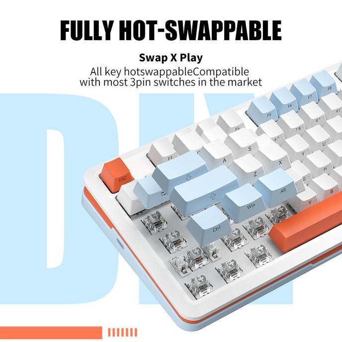 Jual Mainajaa- Furycube S82 82 Keys Gasket Mechanical Keyboard 75% ...