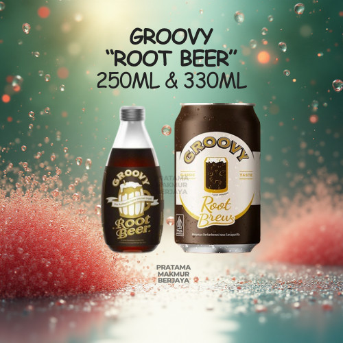 Jual GROOVY Root Beer Minuman Berkarbonasi 250ml & 330 ml | Shopee ...