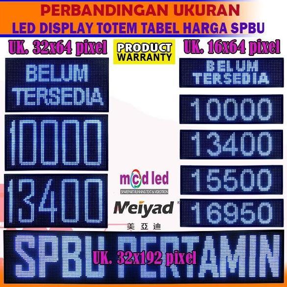 Jual RUNNING TEXT LED DISPLAY TOTEM TABEL HARGA SPBU | Shopee Indonesia