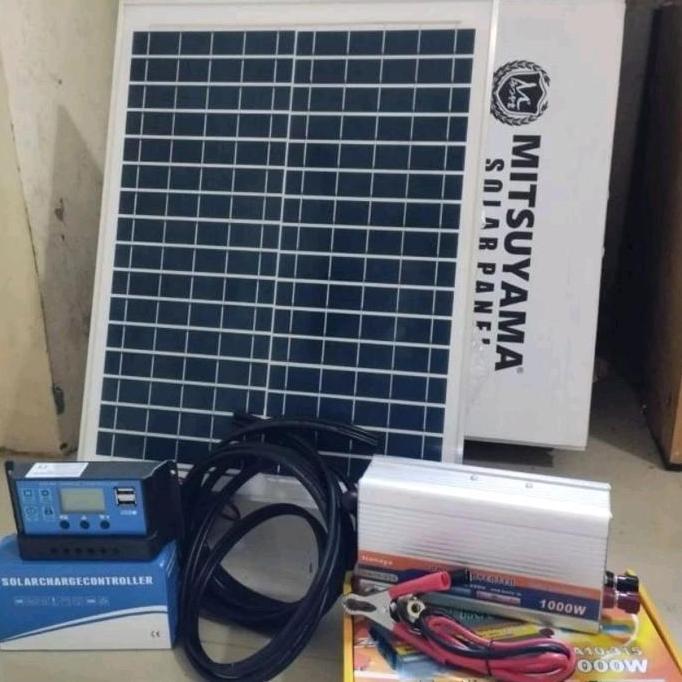 Jual Panel Tenaga Surya 1 Set 20 wp Inventer 1000 Watt Panel Surya 20 ...