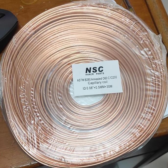 Jual Pipa Tembaga Roll 1/8"X0.5Mmx30Mtr | Shopee Indonesia