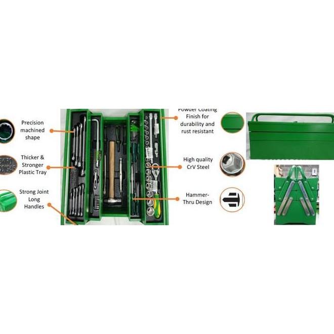 Jual Tekiro Tool Box Set 72 Pcs / Kunci Mekanik Set / Mechanic Tools 72 ...