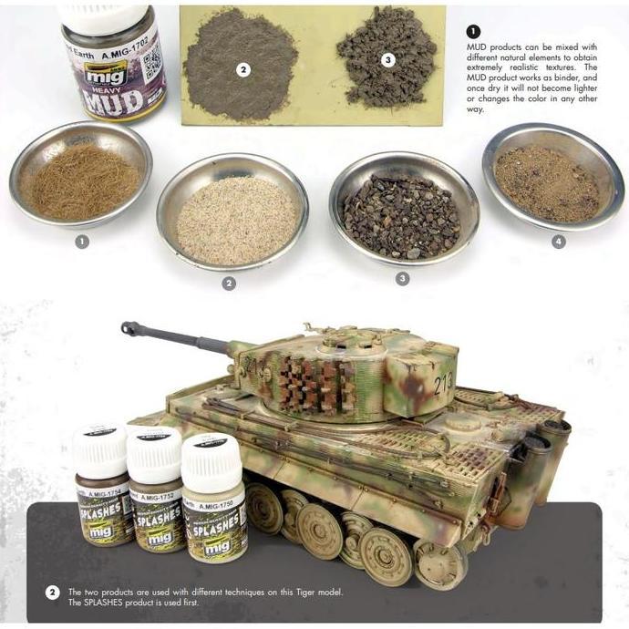 Jual HEAVY MUD TEXTURE ENAMEL / Efek lumpur pada model kit, Mecha dan ...