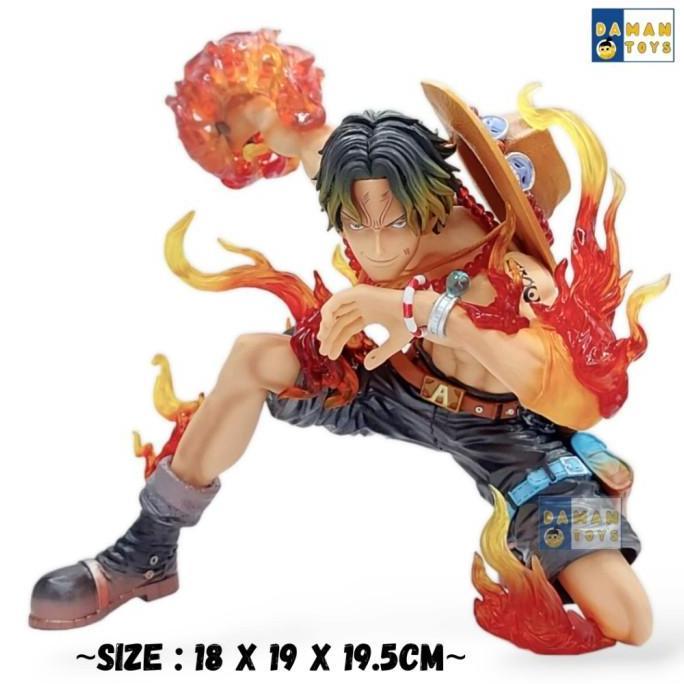 Jual One Piece Action Figure POP Portgas D Fire Fist kai Flame Anime ...