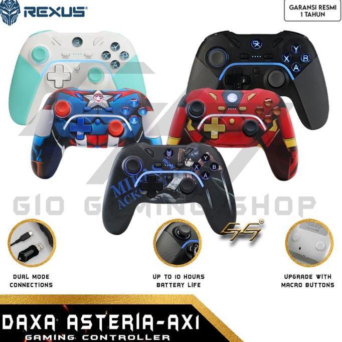 Jual Rexus Daxa Asteria AX1 AX-1 Gen2 V2 Hall Effect Gamepad Wireless ...