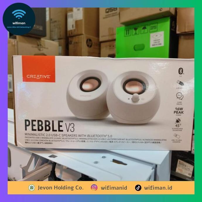 Jual Creative Pebble V3 Bluetooth 5.0 Portable Dual 2.0 PC Speaker USB C Best | Shopee Indonesia