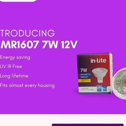 Jual Inlite 12V Mr16 Led 7Watt 12Volt Non Dimmable Inlite 12V 7W ...