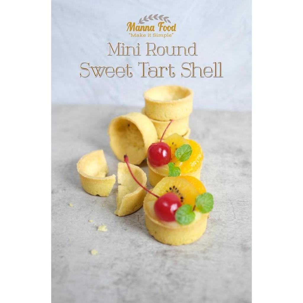 Jual Manna Food Round Mini Tartlet Shell/ Kulit Pie Bulat Manis ...