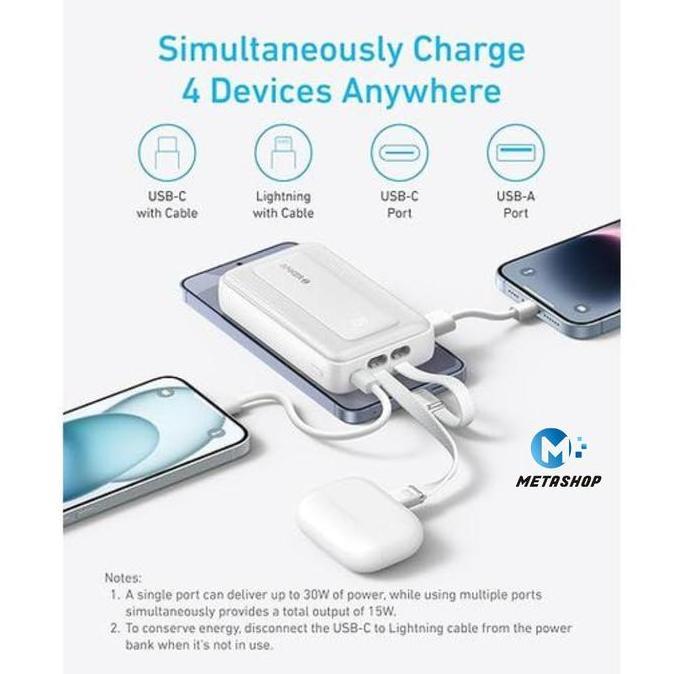 Jual ANKER Zolo Power Bank 10.000mAh 30W Max Fast Portable Charger with ...