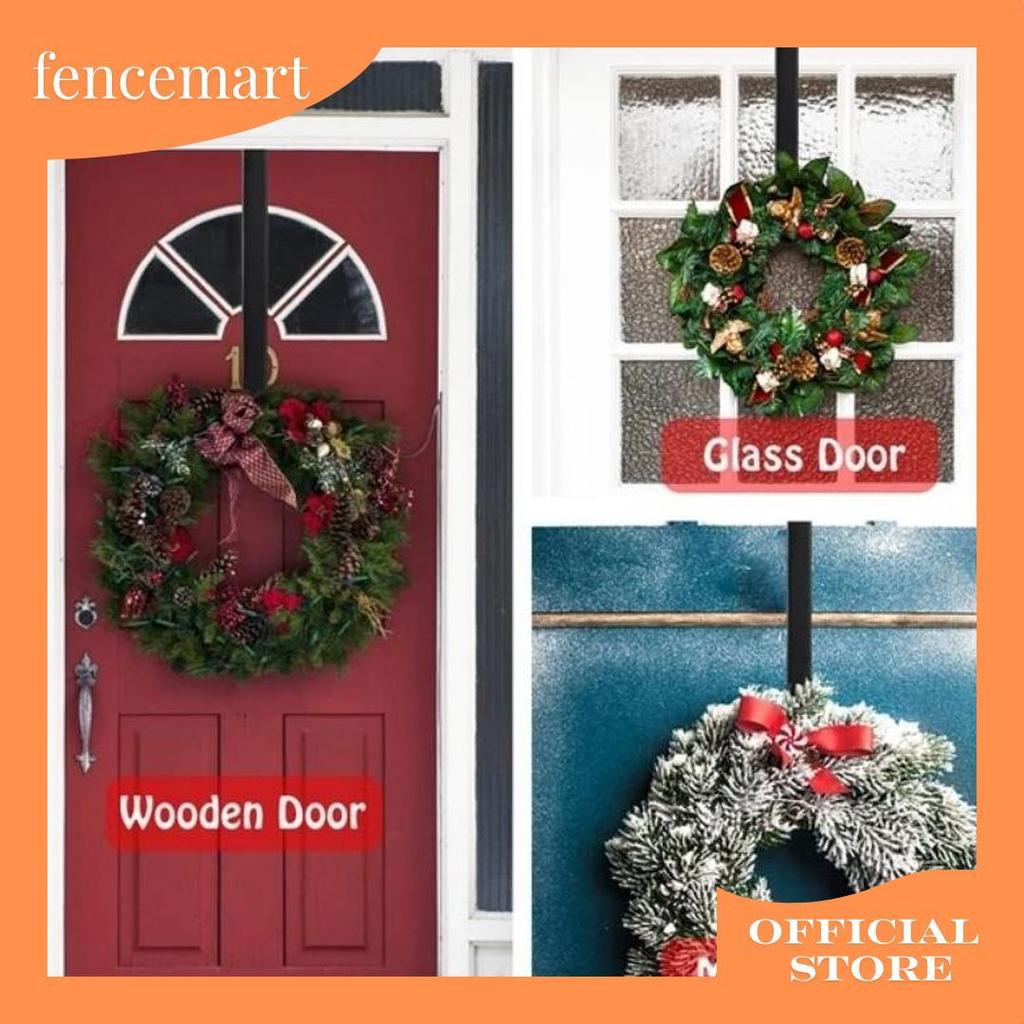 Jual Christmas Door Wreath Hanger Gantungan Karangan Bunga Natal Pintu ...