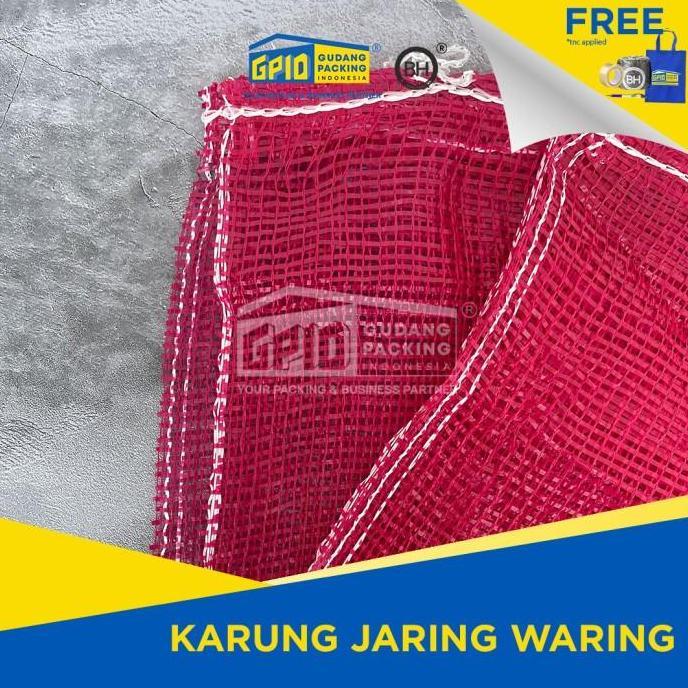Jual New- Karung Jaring Waring Sayur Buah Bawang Kentang Cabe Cabai ...