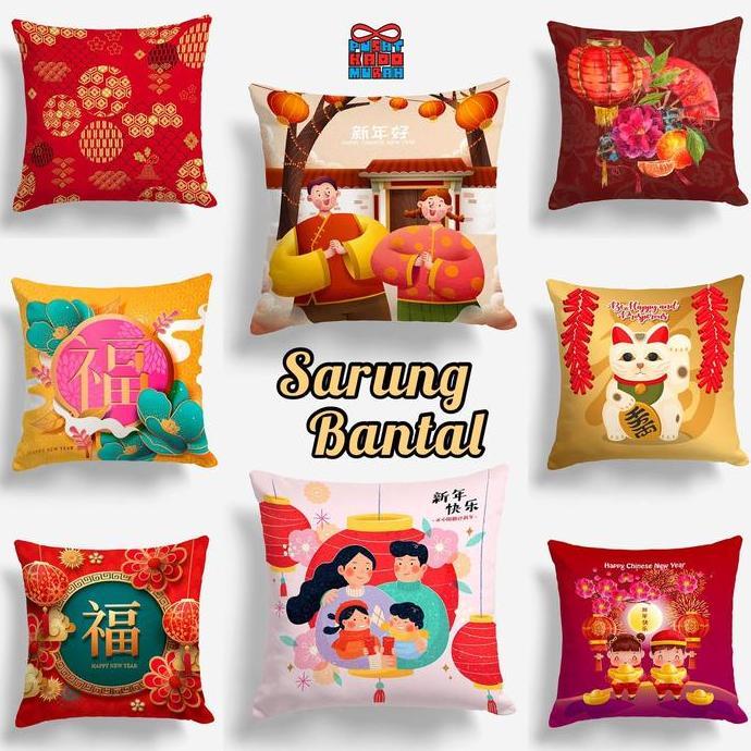 Jual Romx- Cover Sarung Bantal Sofa Imlek / Cny / Chinese New Year ...