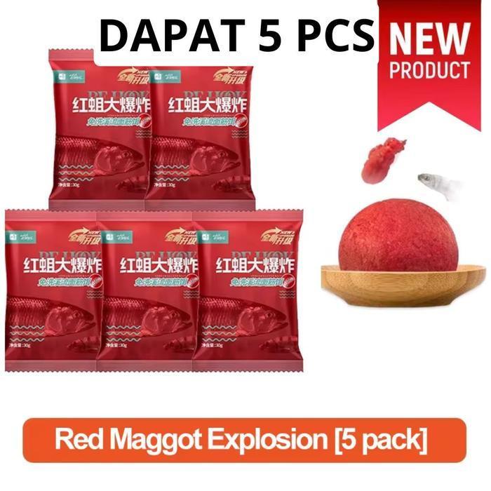 Jual Serbuk Cacing Merah Asli Umpan Pancing Ikan Galatama & Harian ...