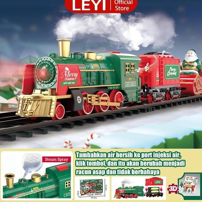 Jual Berkualitas! LEYI Kereta Mainan Anak Anak Mainan Kereta Api Full ...