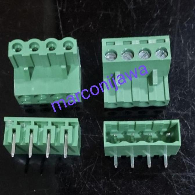 Jual terminal blok 4pin siku hijau | Shopee Indonesia