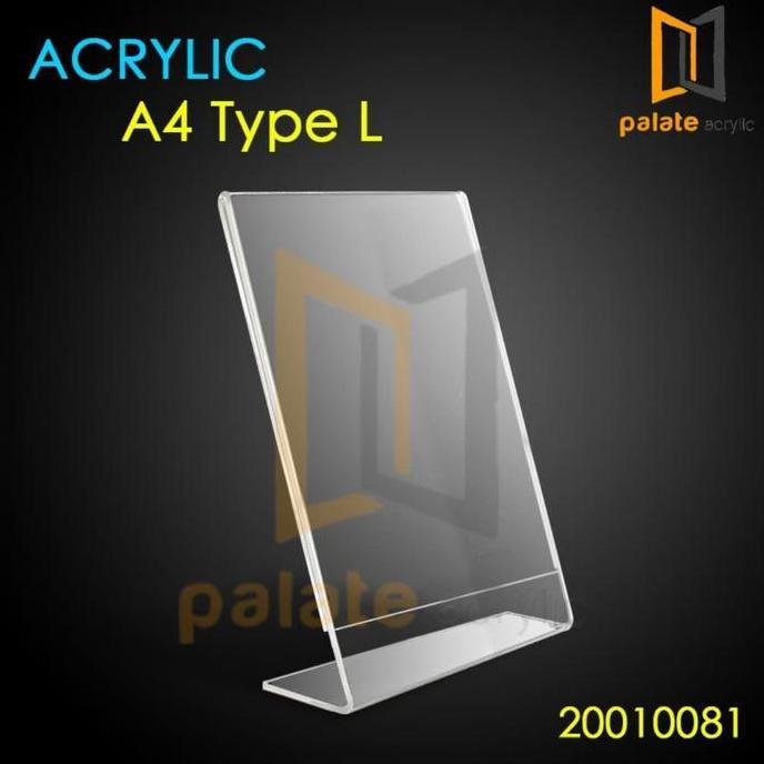 Jual akrilik a4 L acrylic / menu / akrylik / brosur / akrilik a4 model ...