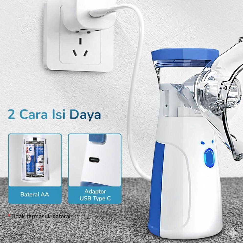 Jual Alat Uap Bantu Terapi Pernafasan Asma Inhalasi Portable Mesh ...